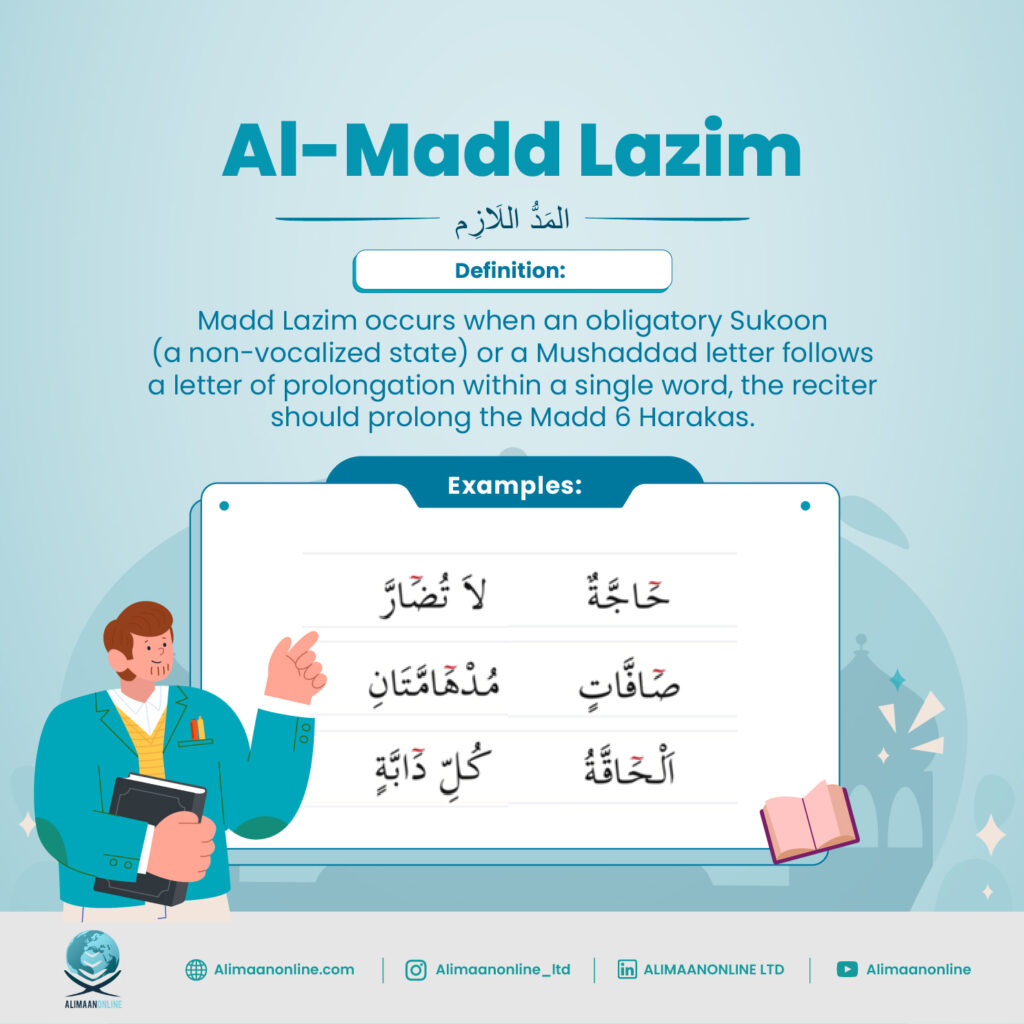 Al-Madd Lazim: Tajweed lessons - Alimaan Online Quran Learning Classes