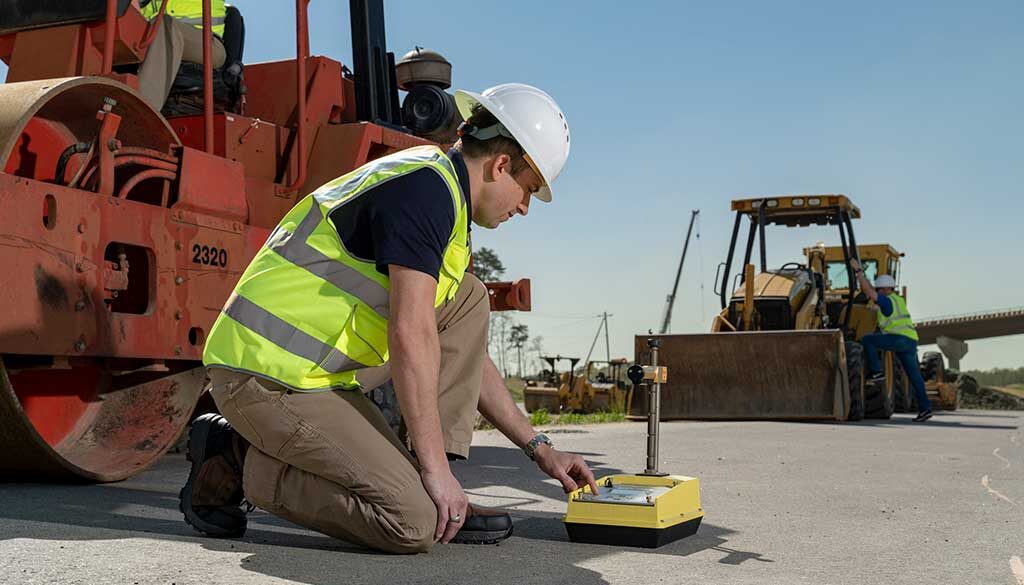Nuclear Density Test in Soil Compaction