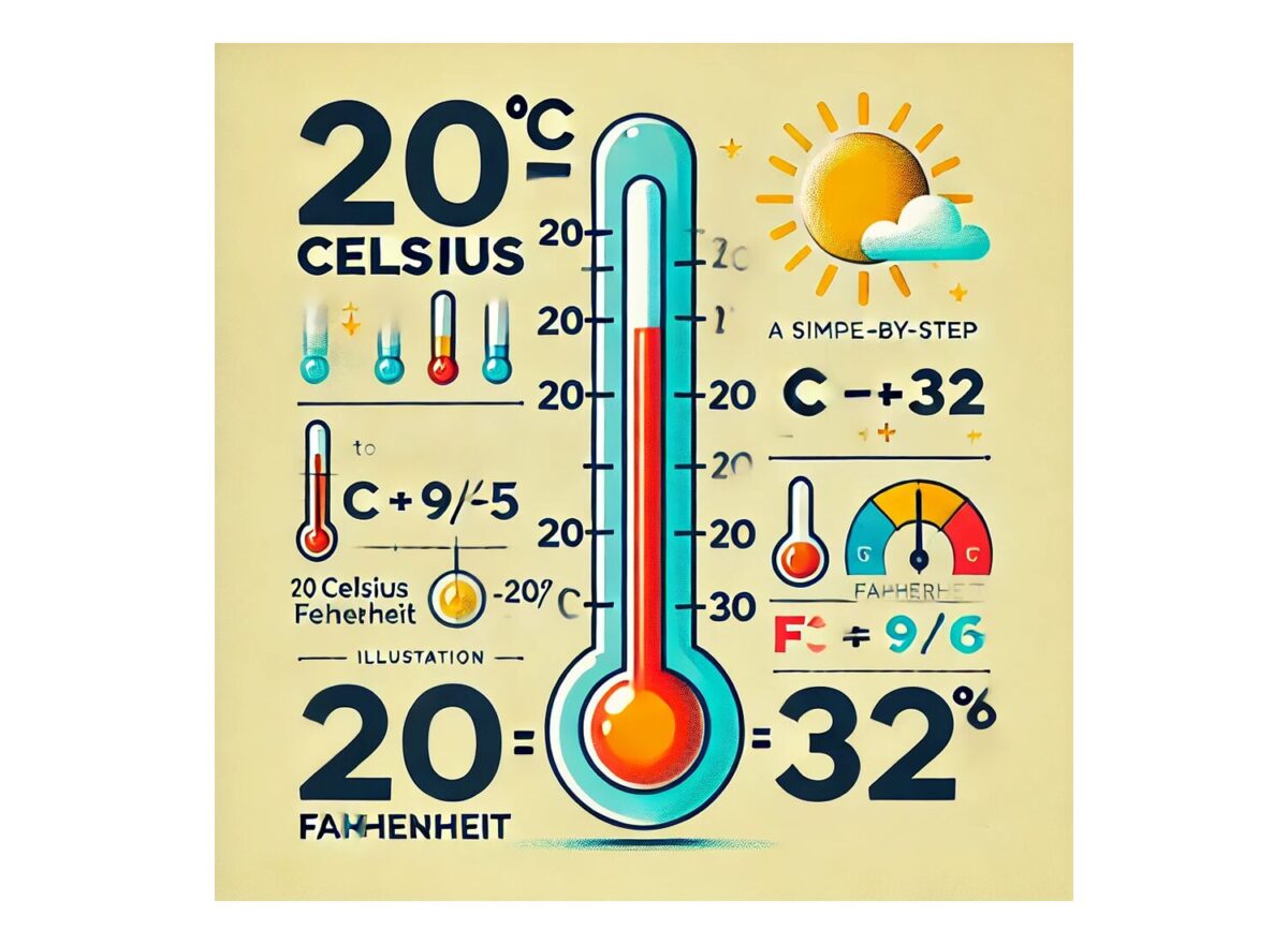 20 Celsius to Fahrenheit: Conversion Formula [Easily Solved]