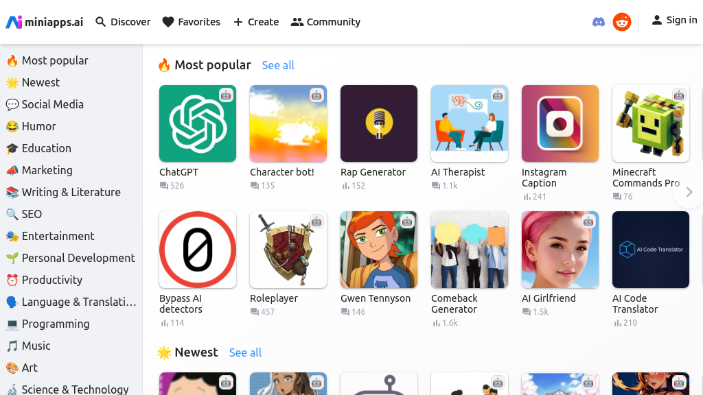 miniapps.ai | Create Free AI Mini Apps | Futureen