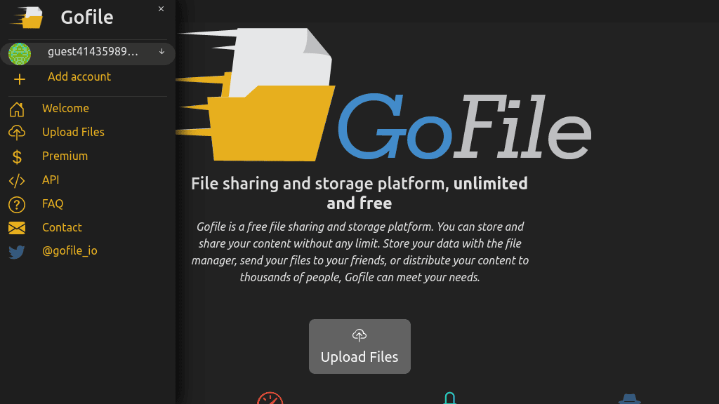 Gofile | Fast, Free, and Secure File Sharing and Storage | Futureen