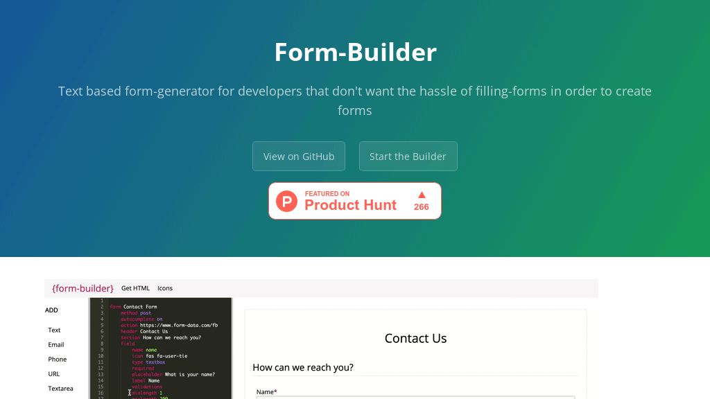 Form-Builder | Easy form generation for developers | Futureen