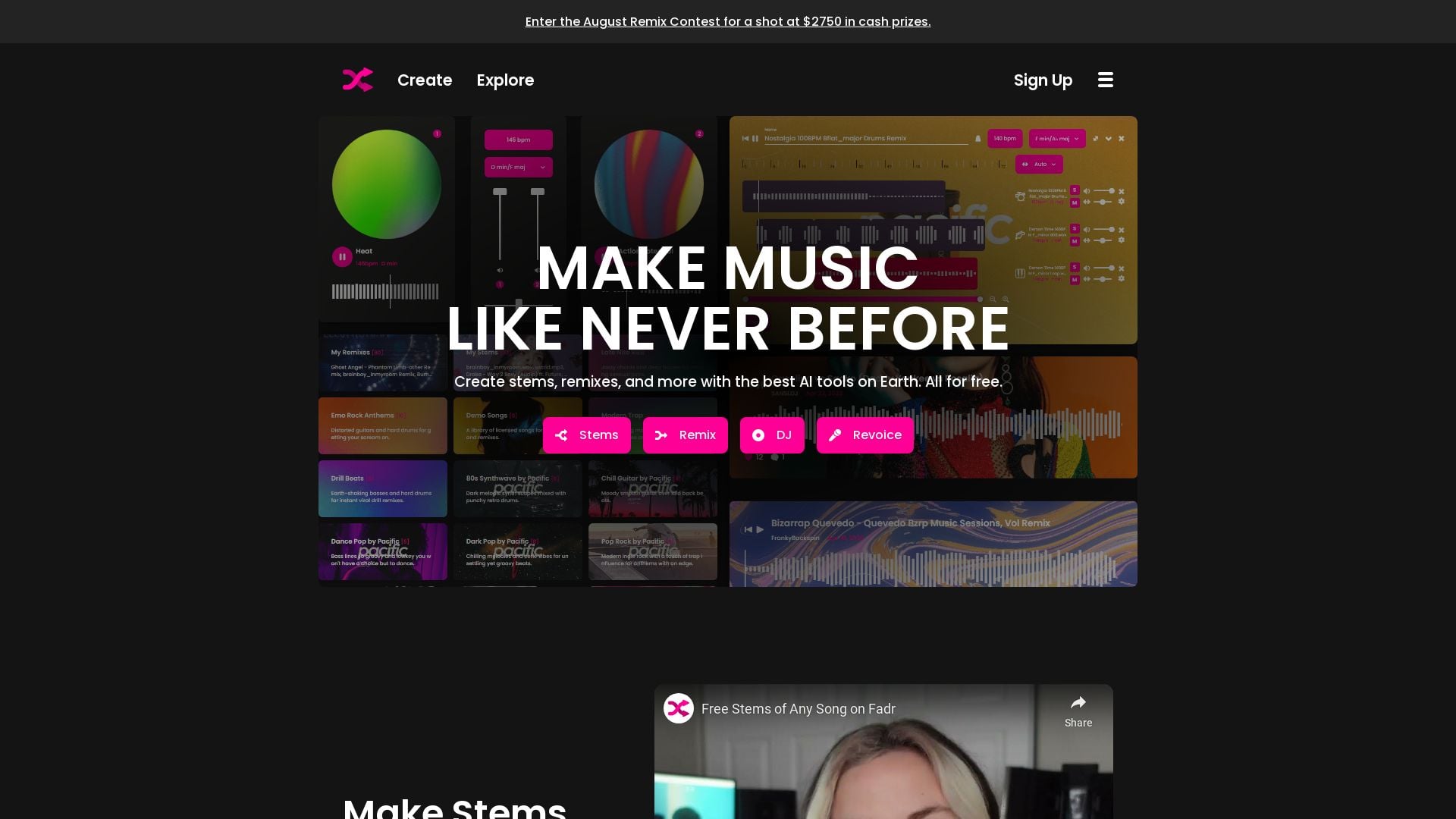 Fadr | AI Music Maker Create, Remix, and DJ with AI | Futureen