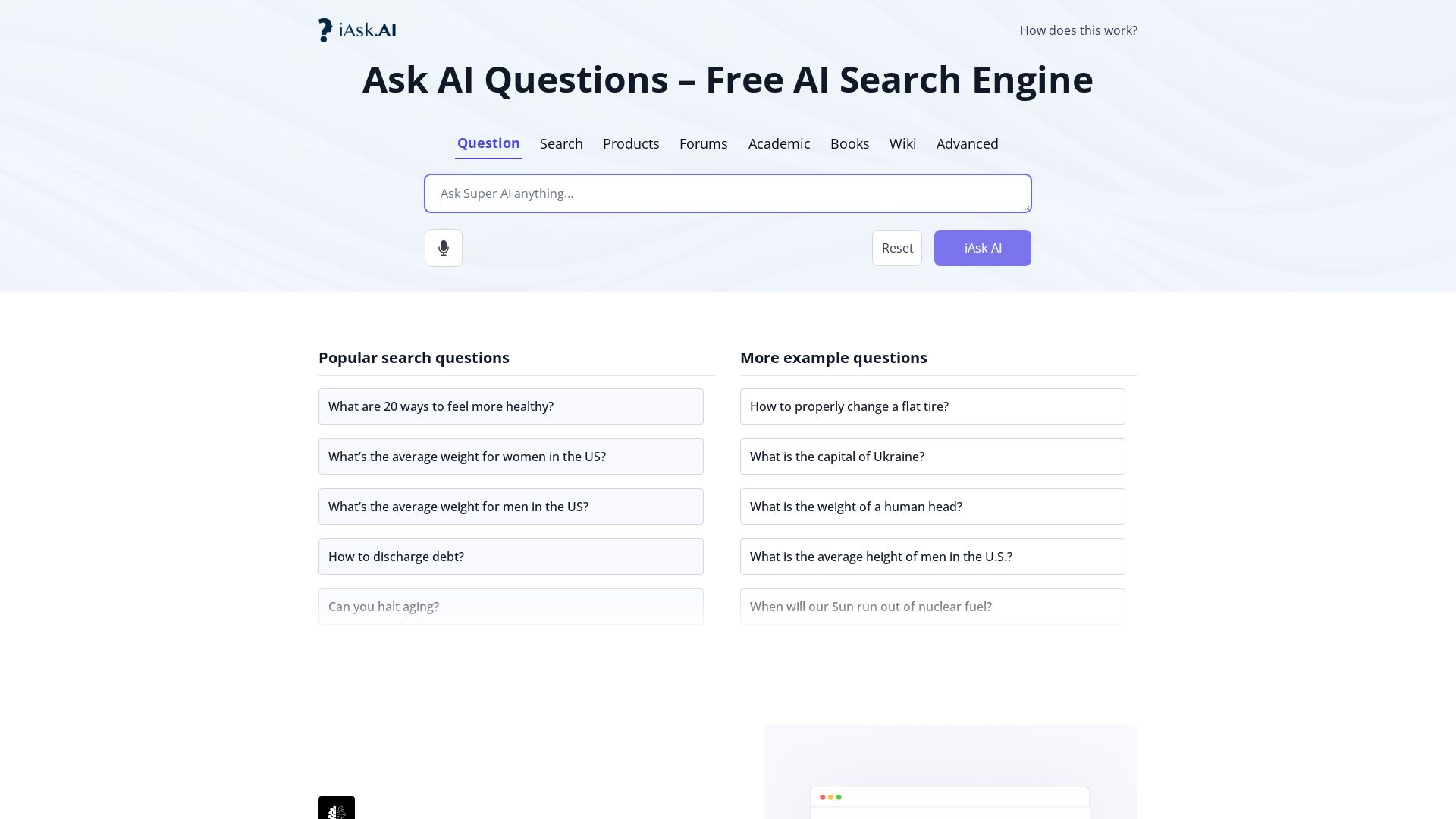 iAsk.AI | Free AI Search Engine for Instant Accurate Answers | Futureen