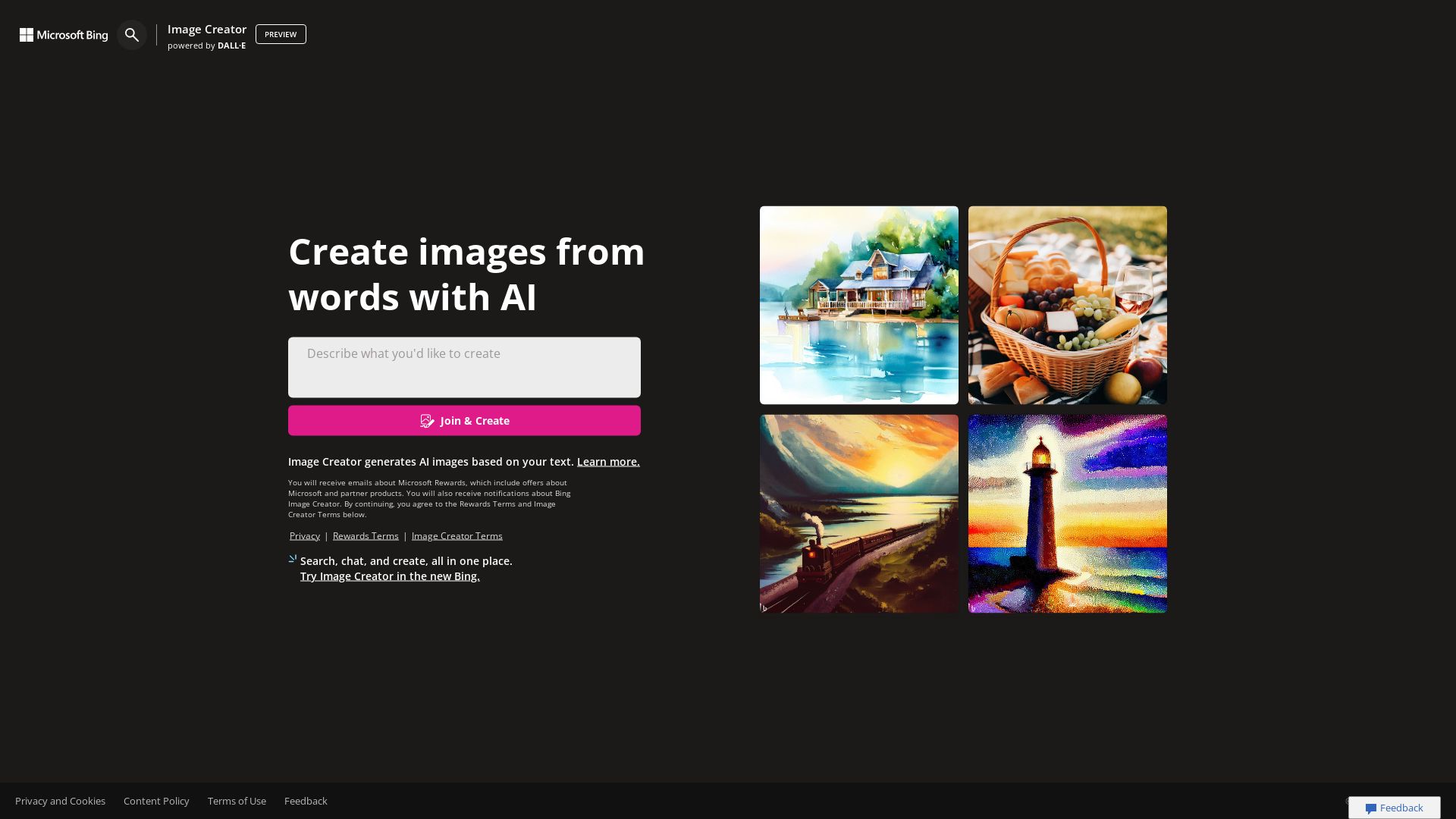 Bing Image Creator | Find and Create Rewards! | Futureen