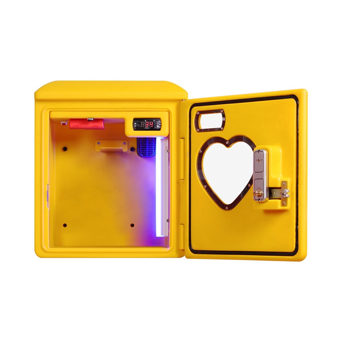 EcoFib Outdoor Heated AED Cabinet with Lock/Keypad | Help Save Lives