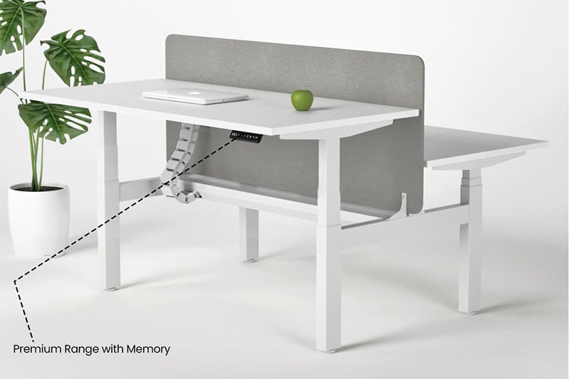 2-way Face to Face Height Adjustable Workstation | Infinity Furniture Limited