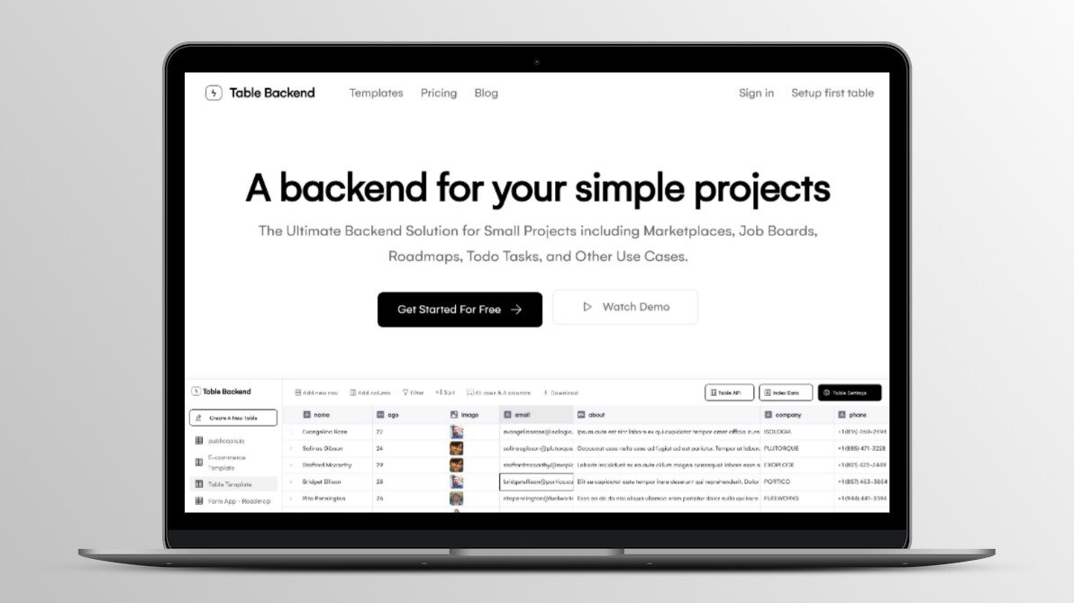 Table Backend Lifetime Deal | Lifetimo.com