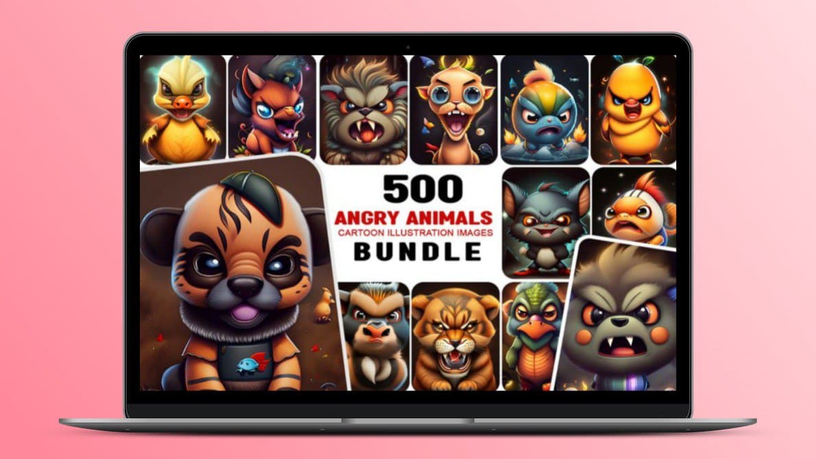 500+ Angry Animal Cartoon Images Bundle | Lifetime License | Lifetimo.com