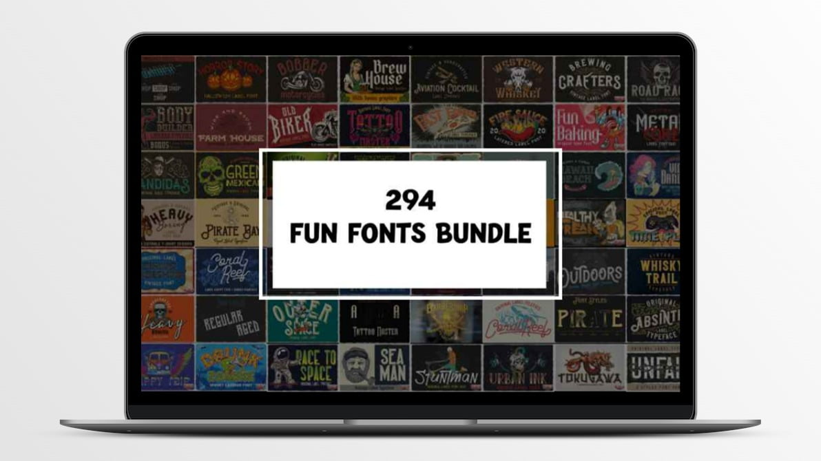 294 Fun Fonts Lifetime Bundle | Lifetimo