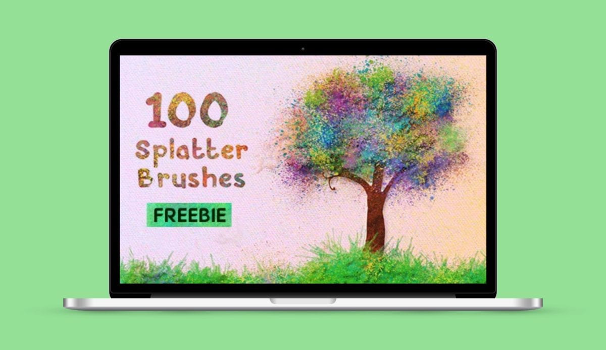 100 Paint Splatter Brushes Free Bundle | Lifetimo.com