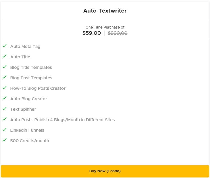 Auto-Textwriter Lifetime Deal | Lifetimo.com