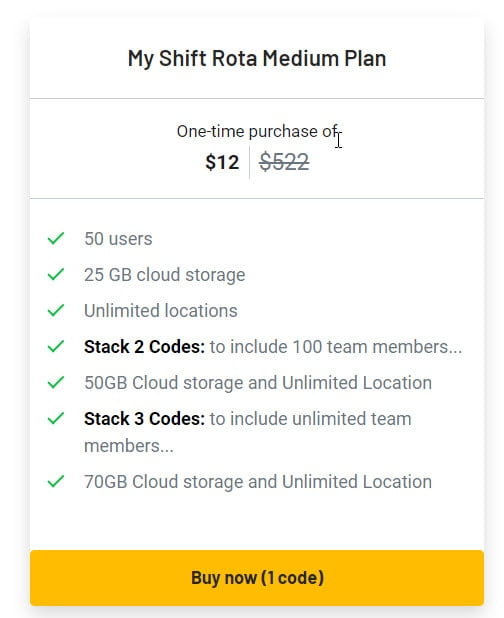 My Shift Rota Lifetime Deal | Lifetimo.com