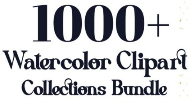 1000+ Watercolor Clipart Collection Lifetime Bundle Deal | Lifetimo.com