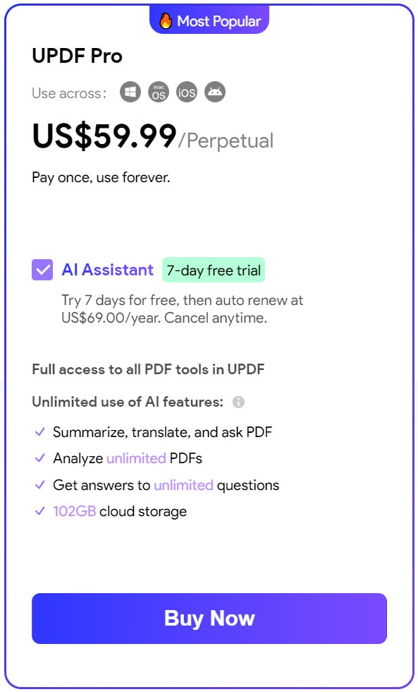 UPDF Pro Lifetime Exclusive Deal 🤖 Powerful PDF Editor With AI Tools ...