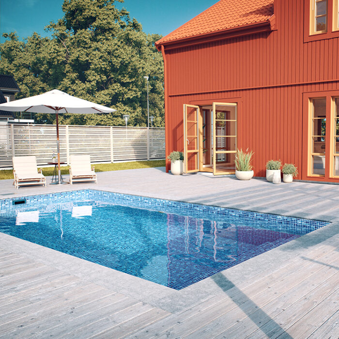 Pool ovan mark / Ovanmarkspool billigare än att gräva ned poolen