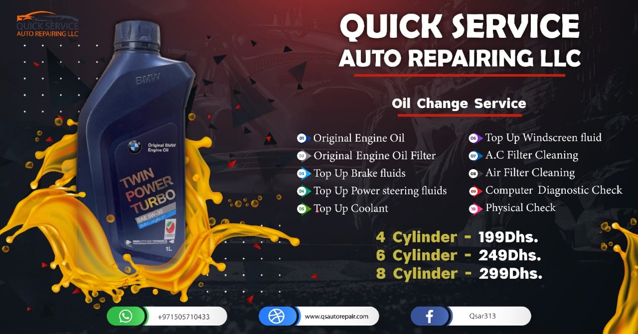 Car Repair Service & Auto Repair Garage In Dubai - Quick Service Auto ...