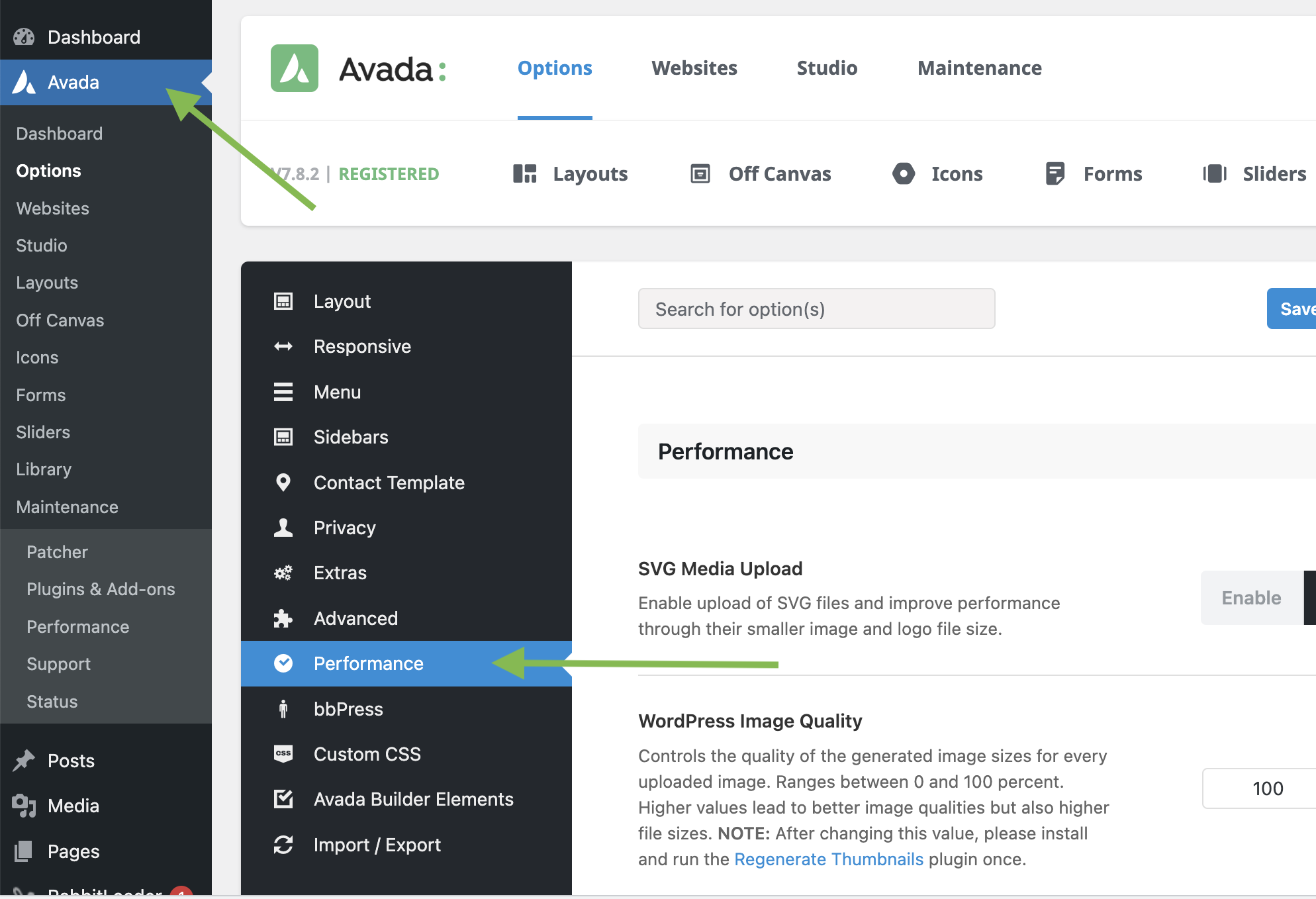 » Settings required for ThemeFusion (Avada) users