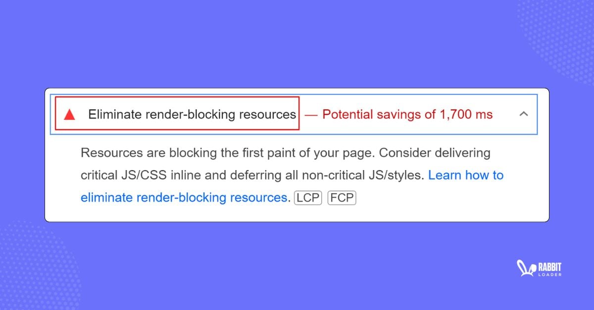 4 Effective Ways To Eliminate Render Blocking Resources To Improve The Pagespeed Performance