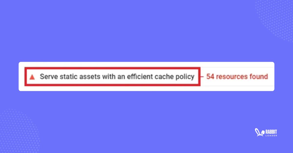 Fix The Google PageSpeed Insights Warning Serve Static Assets With An Efficient Cache Policy ...