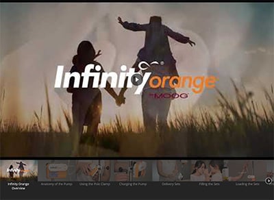 Infinity Orange Small Volume Enteral Feeding Pump - Moog Medical