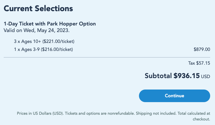 Walt Disney World Ticket Prices 2023 - WDW Magazine